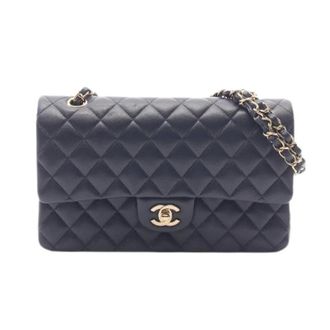 Chanel Sac bandouli&egrave;re Matelass&eacute; en cuir dagneau Pre-owned - Femme - Pre-owned - Bleu - Taille: ONE Size