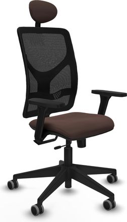 Piqueras y Crespo Stuhl f&uuml;r Sicherheitsh&uuml;tten mit 3D-Armen, h&ouml;henverstellbarer Lendenwirbelst&uuml;tze und festem Kopfteil, ausgestattet mit Syncro/Traslack und Schneidescha