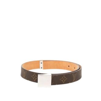Louis Vuitton Ceinture en toile Monogram Pre-owned - Femme - Pre-owned - Brun - Taille: ONE Size