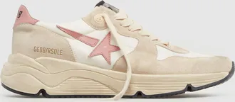 Golden Goose Baskets Running Sole Cuir Beige