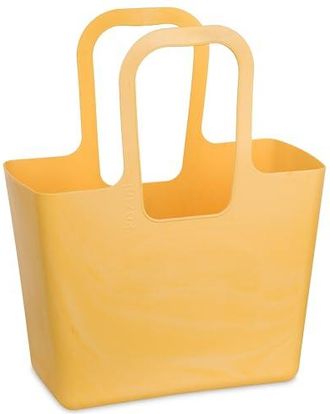 Koziol Sac de courses XL robuste - Durable, stable, imperméable, facile dentretien, shopping, bureau, voyage, pique-nique, Artflow Jaune, XL
