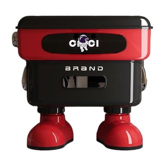 Generico WLAN-Router-Box im Roboter-Design, multifunktionales ABS-Organizer- f&uuml;r drahtlose Router-Aufbewahrung, ideal f&uuml;r Wohnzimmer, Schlafzimmer, B&uuml;ro, TV, K