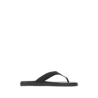 Gucci Zehentrenner mit Ton-in-Ton-Logo - - Shoes - Herren - Schwarzk - 43 EU