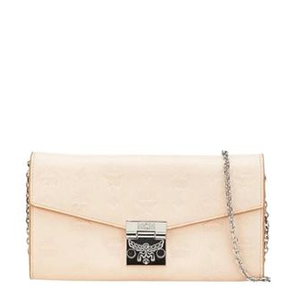MCM Pochette en cuir doccasion - Femme - Pre-owned - Rose - Taille: ONE Size