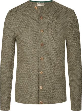 Gottseidank Trachtenstrickjacke aus Schurwolle mit Rautenstruktur in