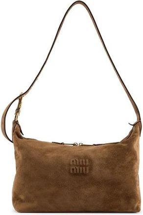 Miu Miu Sac Spirit en cuir su&eacute;d&eacute;