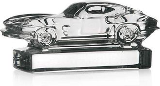 Cristalica Modellauto Glas Statue für Vitrine Corvette Sting Ray Transparent Kristall