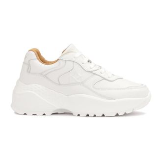 Kazar Wei&szlig;e Ledersneaker auf dicker Sohle - - Shoes - Damen - Wei&szlig; - 39 EU