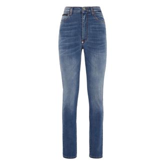 Philipp Plein Femme, Jeans, Bleu, Taille: W30 Jegging Super Taille Haute