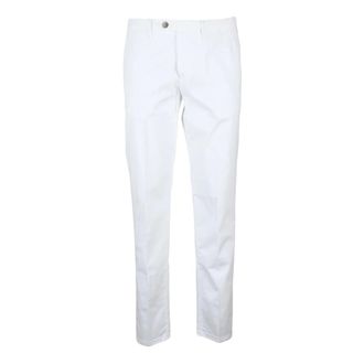 Michael Coal Homme, Pantalons, Blanc, Taille: W32 Pantalon Slim-Fit en Coton &Eacute;lasthanne