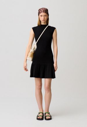 Claudie Pierlot Plissiertes Strickkleid