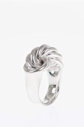 Jil Sander Brass Ring with Knot Design size L