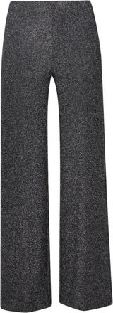Jucca Femme, Pantalons, Gris, Taille: 44 FR Pantalon Large en Jersey Lurex