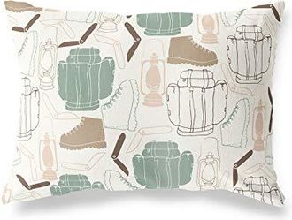 Bonamaison Le Jardin du Lin Kissenbezug Zierkissenbezug Motiv Zufälliges Kissenbezug, Für Bett, Auto, Sofa, Haus, Wohnzimmer, Schlafzimmer, Dekoration, 45x60 Cm 