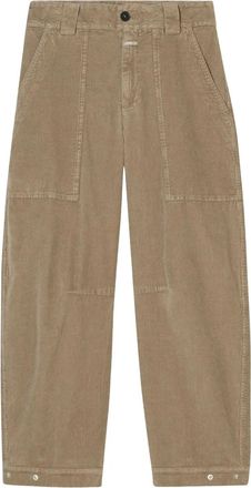 Closed pantalon en velours côtelé à poches multiples - Tons neutres