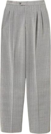 Twinset Femme, Pantalons, Gris, Taille: 38 FR Pantaloni sartoriali in misto lana
