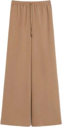 Max Mara Femme, Pantalons, Brun, Taille: 38 FR Genero Wide-fit Pantalons