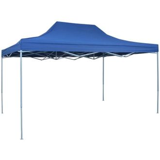 vidaXL Tente de r&eacute;ception pliable professionnelle 3x4 m Acier Bleu Vidaxl