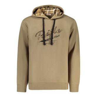 Rifle Marrone Baumwolle Herren Hoodie