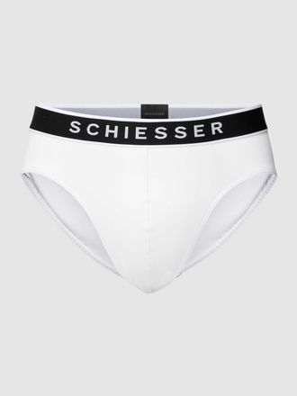 Schiesser Slip mit Logo-Bund im 3er-Pack