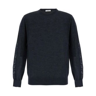 KANGRA Rundhals-Strickpullover ML F.18gg - - Knitwear - Herren - Grau - XL
