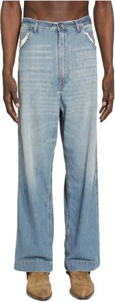 Maison Margiela Homme, Jeans, Bleu, Taille: M Jean Jambe Large