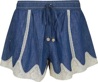 Zimmermann Femme, Shorts, Bleu, Taille: 38 FR Awaken Denim Short
