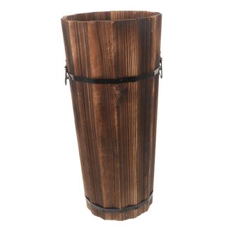 Cabilock Holz Schirmst&auml;nder F&uuml;r Schirme Und St&ouml;cke Mit Ger&auml;umiger Aufbewahrung F&uuml;r Zuhause Und Eingangsbereich Praktisch Und Langlebig