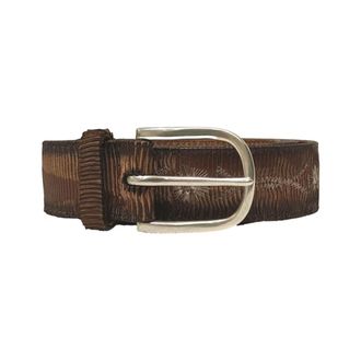 Orciani Lasergeschnittener- bestickter Lederg&uuml;rtel - - Accessories - Herren - Braun - 90 CM
