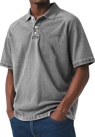 Generic Haut basique &agrave; manches courtes uni pour homme - Mode pour homme - Couleur unie - R&eacute;tro - Manches courtes - Pour int&eacute;rieur et ext&eacute;rieur, gris, 4XL