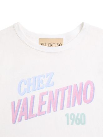 Valentino Logo-Print Cotton T-shirt - White