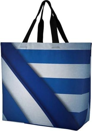 Generic Drapeau Grec Sac Courses Pliable Tote Bag Imperm&eacute;able Sac A Main Femmes Pour Quotidienne Travail Shopping