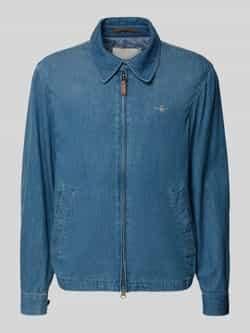 GANT Jacke im Denim-Look mit Zweiwege-Rei&szlig;verschluss
