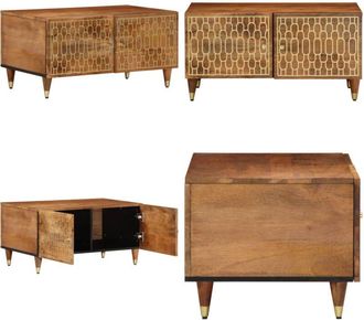 vidaXL Couchtisch 80x50x40 cm Massivholz Mango - Couchtisch - Wohnzimmertisch - Mangoholztisch - Sideboard - tv Stand - Home & Living