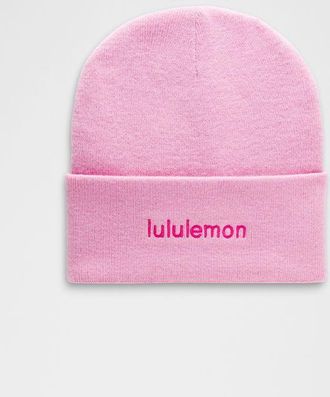 lululemon Bonnet Warm Revelation Wordmark - Rose