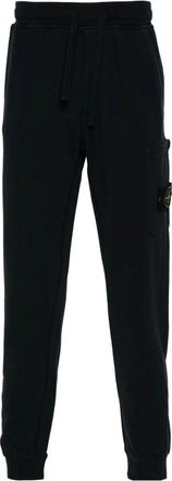 Stone Island Homme, Pantalons, Bleu, Taille: L Tapered Pantalons de surv&ecirc;tement