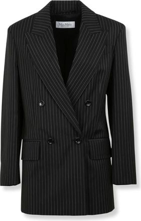 Max Mara Femme, Vestes, Noir, Taille: 40 FR Blazer Mattia