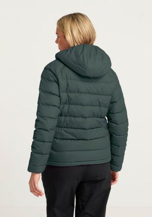 Jack Wolfskin Daunenjacke WILD PASS DOWN HOODY W RDS mit Kapuze, warm gef&uuml;ttert, wind- und wasserabweisend, leicht