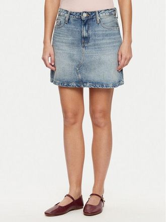 Tommy Hilfiger Jeansrock WW0WW44334 Blau Regular Fit