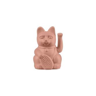 Donkey Lucky Cat Mini Pink - Winkekatze, Maneki Neko, 9,8 cm gro&szlig;