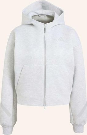 adidas Adidas Z.N.E. Cropped Full Zip Hooded Sweatshirt grau