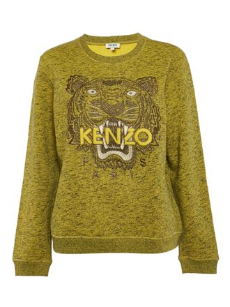 Kenzo sweat en coton - Jaune