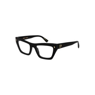Dsquared2 Femme, Accessoires, Noir, Taille: ONE Size Elegant Rectangular Lunettes Frame