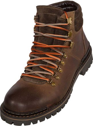 Nebulus Herren Winterstiefel HIKING, warme Stiefel mit Merinowolle, Lederstiefel, Wanderschuhe, braun - 45