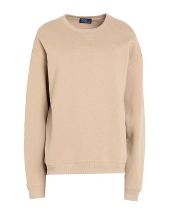 Ralph Lauren SUEDE-FRINGE-TRIM FLEECE SWEATSHIRT