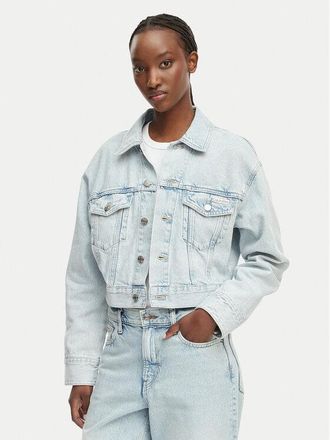 Calvin Klein Jeans Jeansjacke LV047F680G Blau Cropped Fit