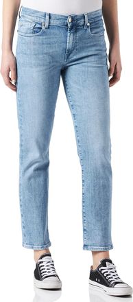 7 For All Mankind Damen JSDTC120BI Jeans, Light Blue, 26