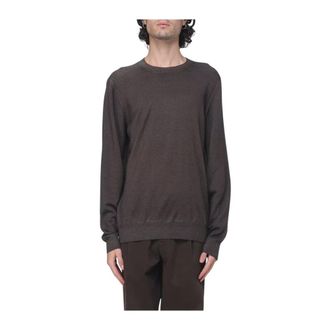 Fay Pull col rond - Homme - Pulls - Brun - Taille: S