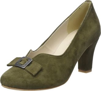 Hirschkogel Damen Pumps, Khaki, 38 EU
