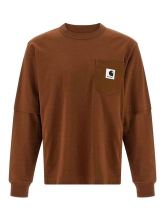 sacai T-Shirt - Marron